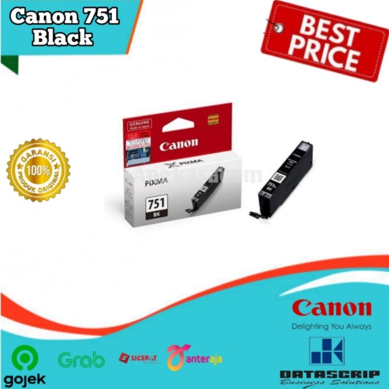 Jual Tinta Canon 751 Black Cyan Magenta Yellow Original Ink Cartridge ...