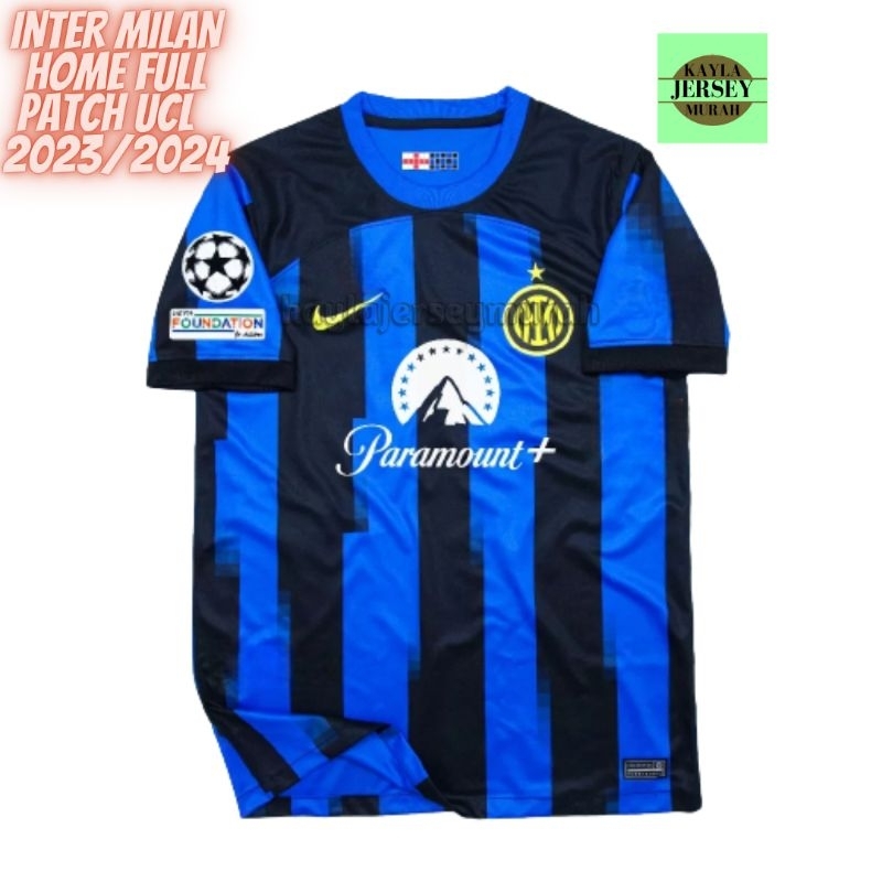 Jual JERSEY BOLA INTER MILAN HOME 2023 2024 FULL PATCH GRADE ORI TOP ...
