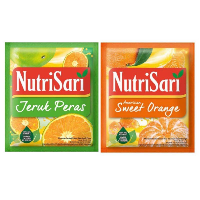 Jual NutriSari jeruk minuman jus instant American Sweet Orange jeruk ...