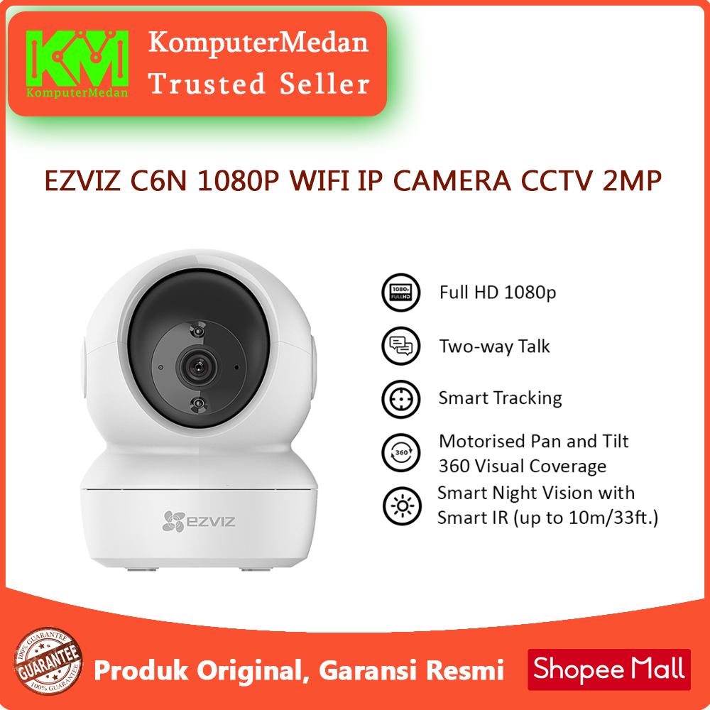 Jual Kamera cctv EZVIZ C6N Smart IP Camera Indoor CCTV Camera Wifi 2MP ...
