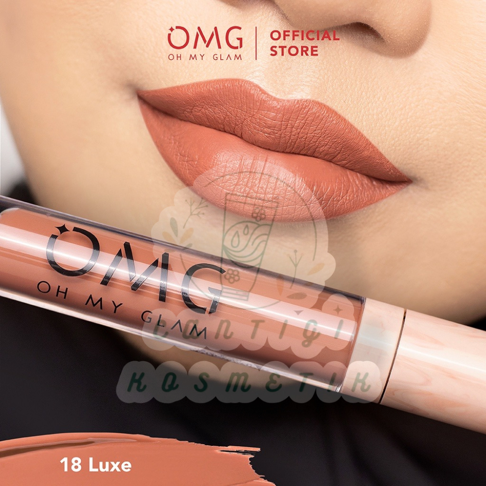 Jual OMG OH MY GLAM Matte Kiss Lip Cream Socialite Edition - Lip Cream ...