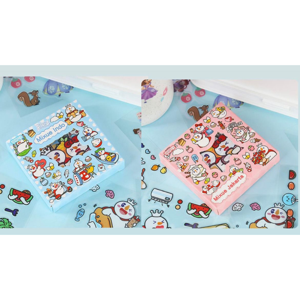 Jual STIKER MIXUE MINI LUCU ISI 100 PCS | Shopee Indonesia