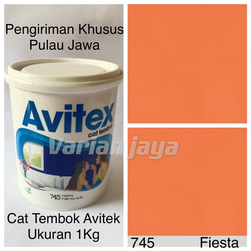 Jual Cat Tembok 1kg Orange Avitex Fiesta 745 | Shopee Indonesia