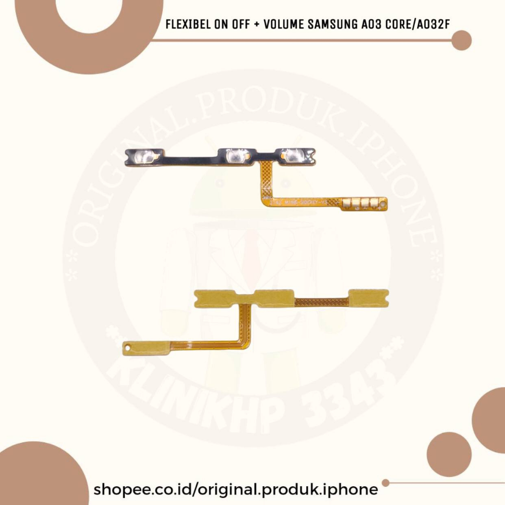 Jual FLEXIBEL ON OFF + VOLUME SAMSUNG A03 CORE/A032F NEW | Shopee Indonesia