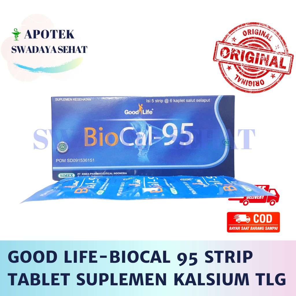 Jual GOOD LIFE BIOCAL 95 Strip Tablet - Suplemen Calcium Kalsium Tulang ...