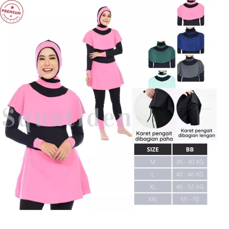 Jual Baju renang muslimah syari dewasa wanita muslim perempuan remaja ...