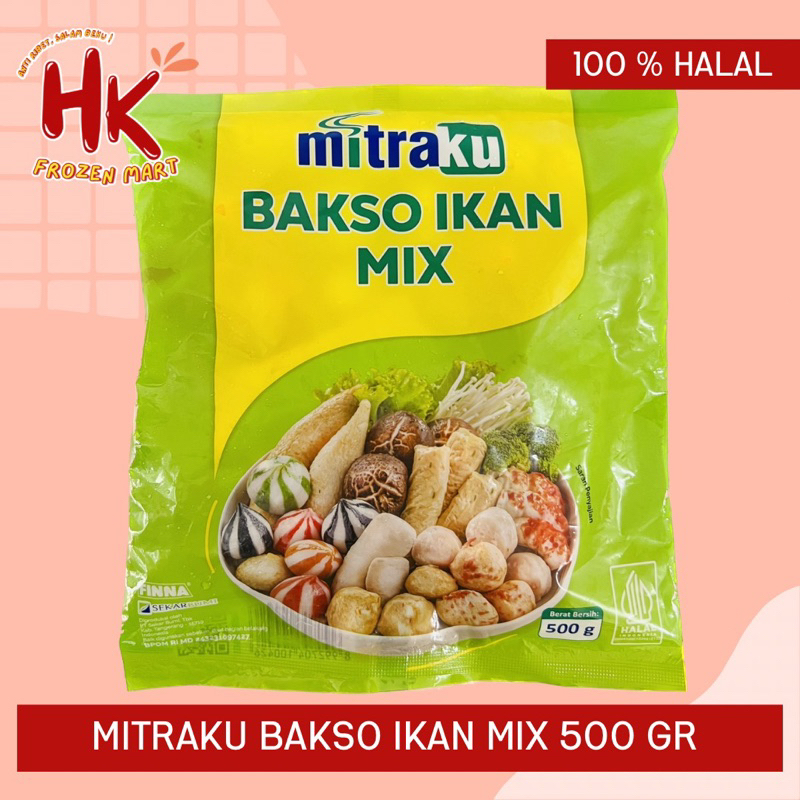 Jual Mitraku Bakso Ikan Mix 250gr & 500gr Kemasan Baru | suki campur ...