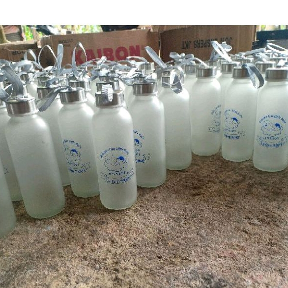 Jual SOUVENIR BOTOL DOFF 420 ML SABLON | Shopee Indonesia