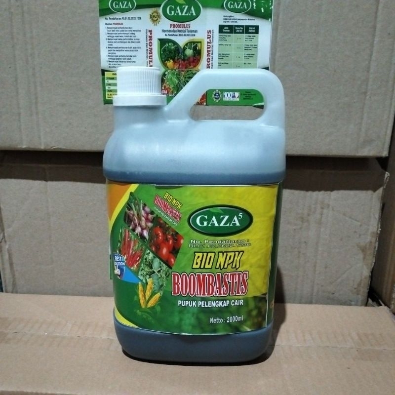 Jual NPK GAZA BOOMBASTIS CAIR Kemasan 2 Liter nutrisi tanaman kandungan ...