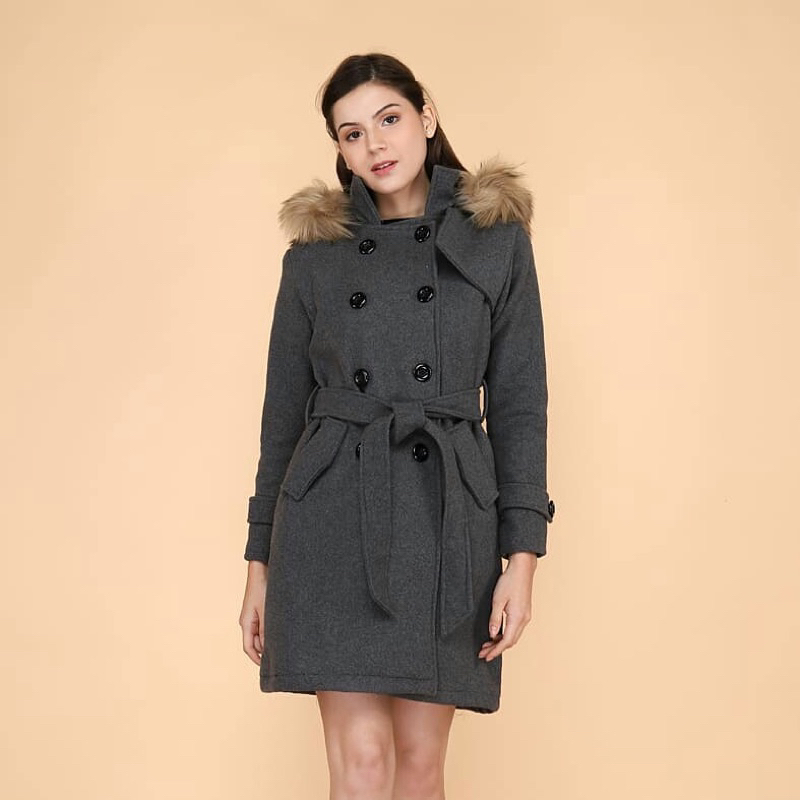 Jual TANAYA LONG COAT PREMIUM - COAT BULU BAHAN TEBAL - JAKET TEBAL ...