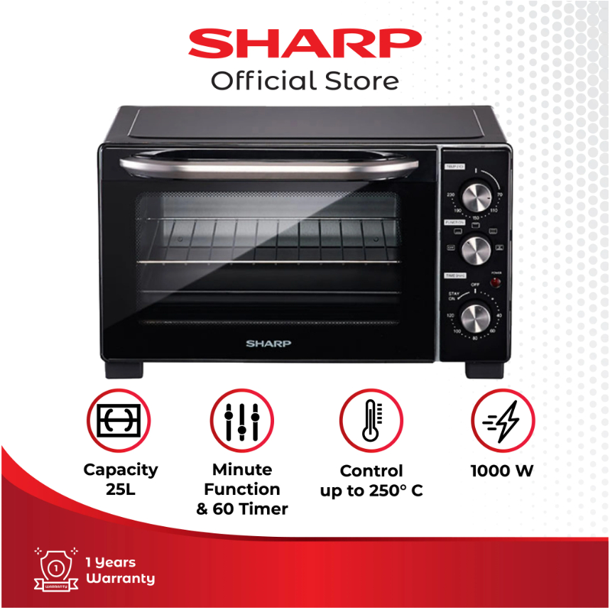 Jual SHARP EO-25BK Electric Oven 1000 Watt [25 L] | Shopee Indonesia