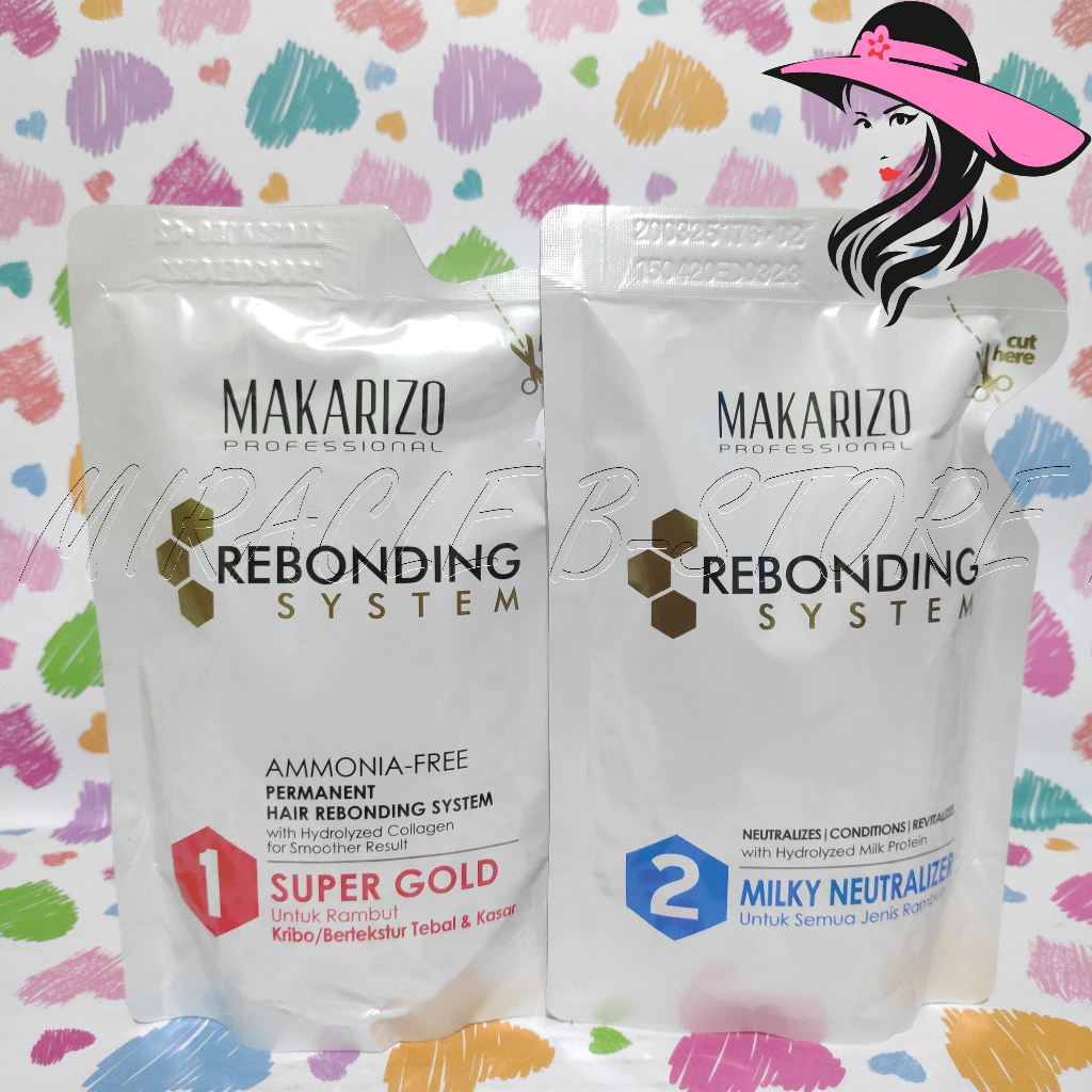 Jual MAKARIZO REBONDING SYSTEM SACHET 125 ML X 2 STEP OBAT PELURUS ...