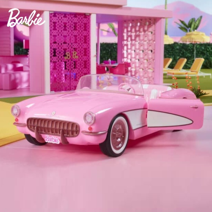 Jual Barbie the Movie Collectible Car Pink Corvette Convertible ...