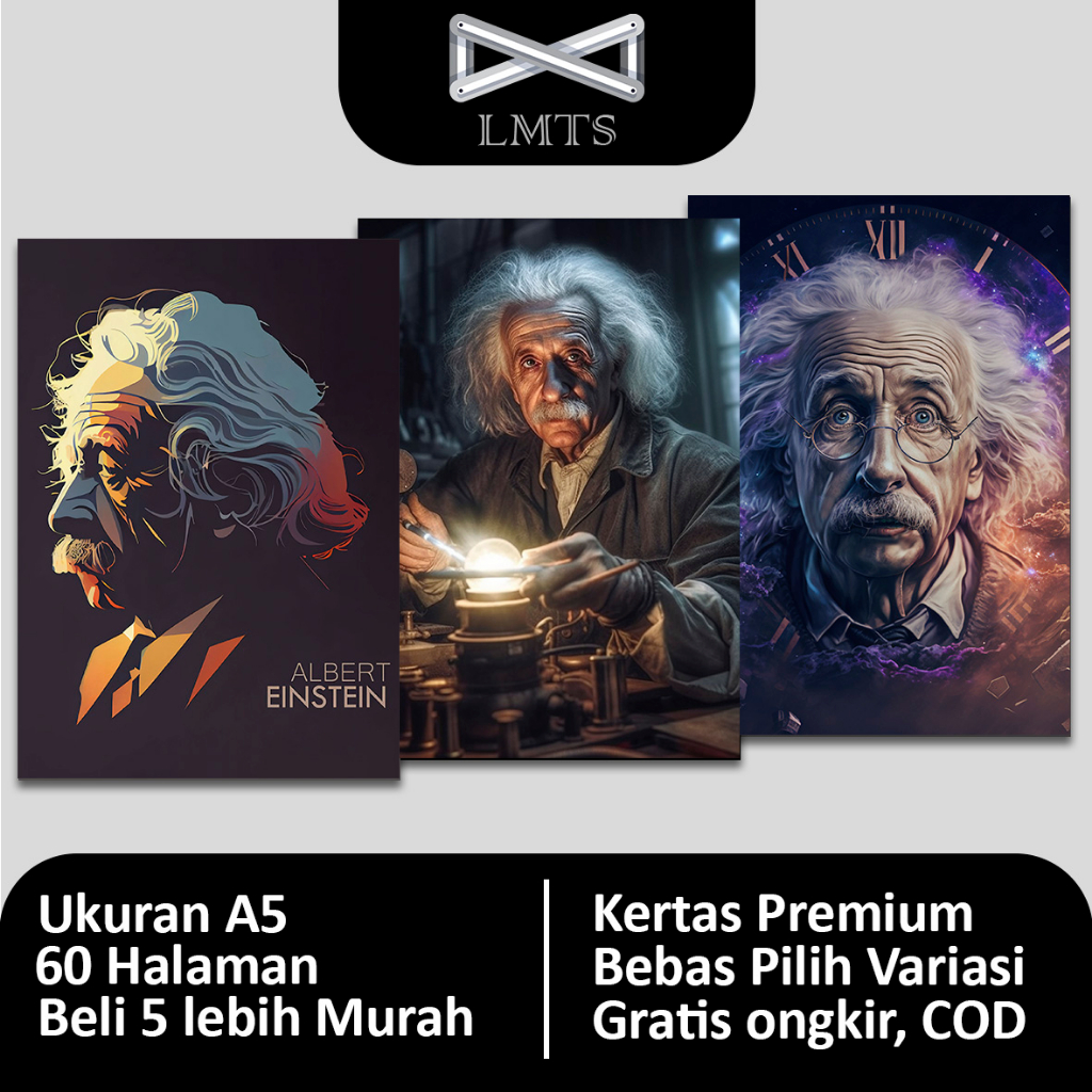 Jual [Grosir] Buku Tulis Albert Einstein A5 | Shopee Indonesia