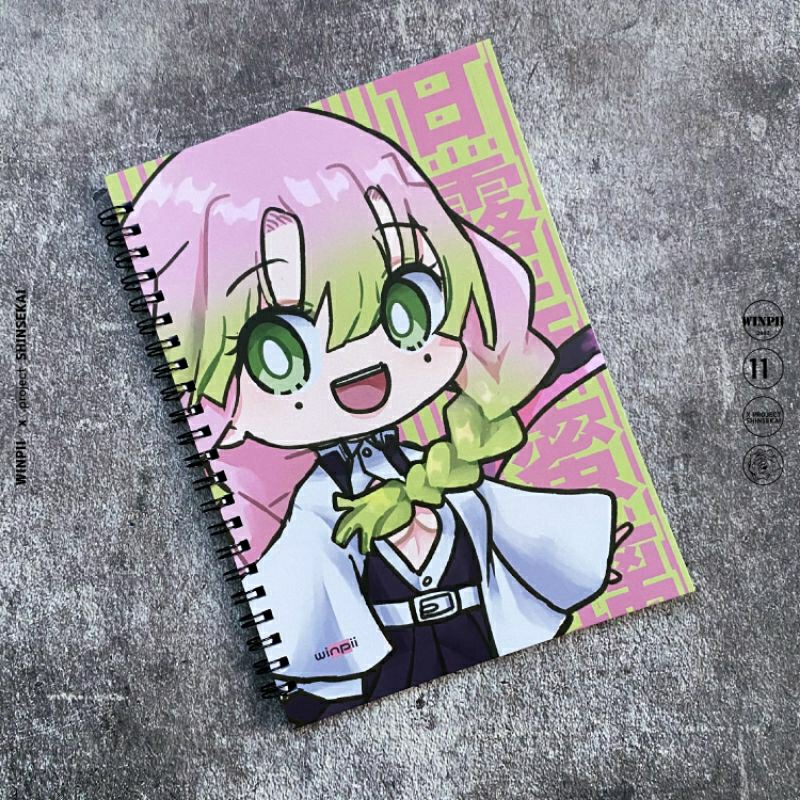 Jual Notebook / Buku Catatan Polos Kanroji Mitsuri Anime Demon Slayer ...