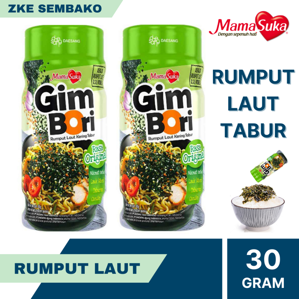Jual Mamasuka Gim Bori / Rumput Laut Tabur / Gimbori 30gr | Shopee ...