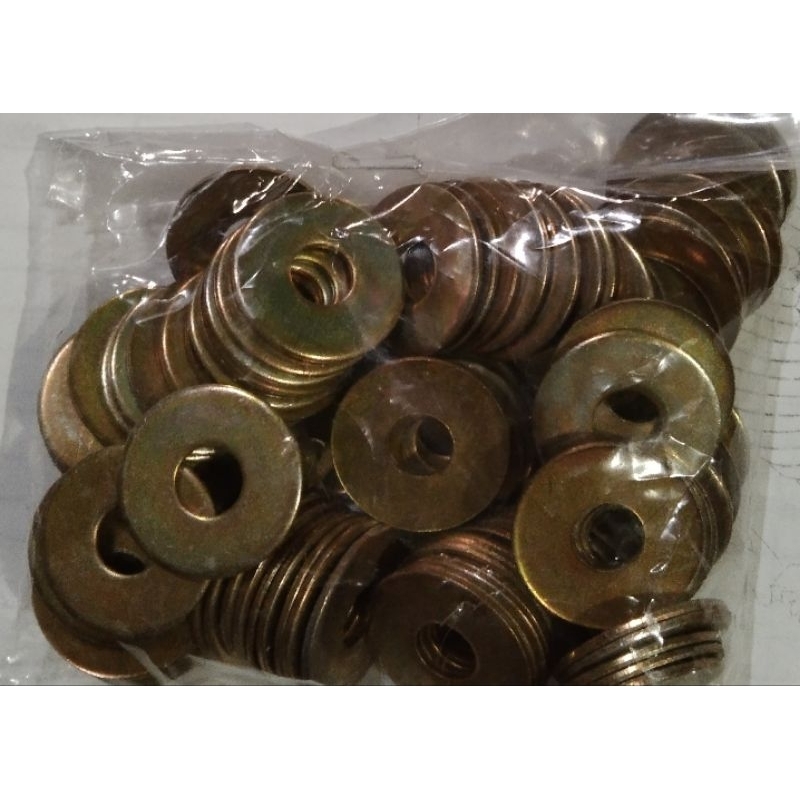 Jual 100 pcs Ring plat m6 x 18 mm kuning untuk baut 10 | Shopee Indonesia