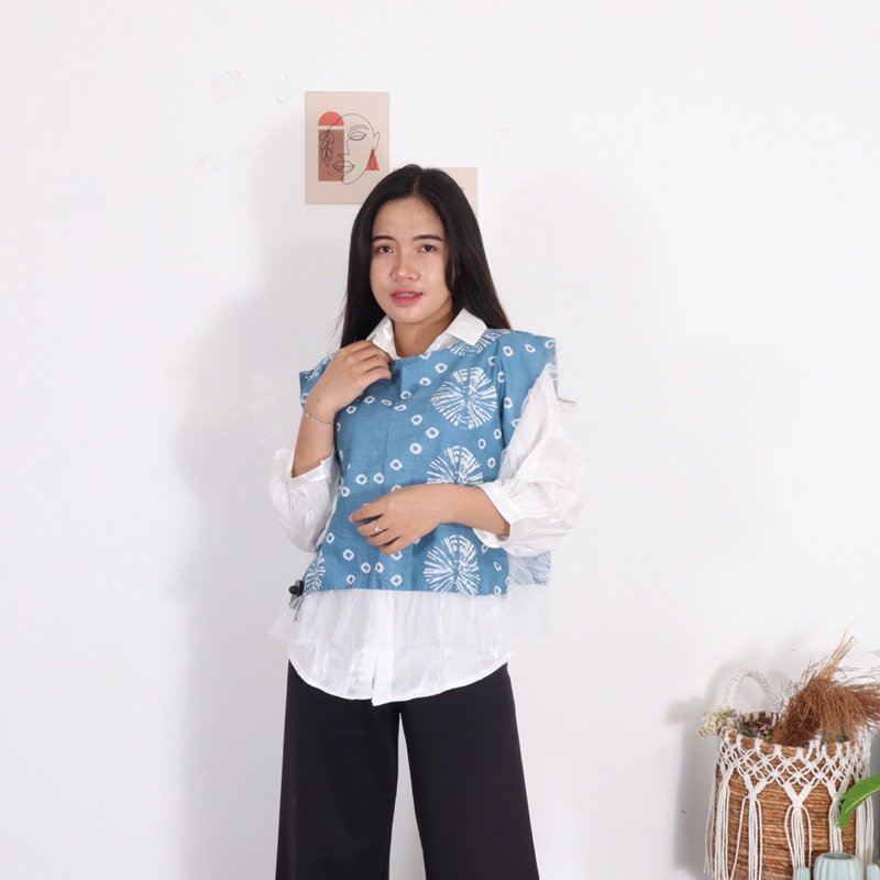 Jual VEST TILE BATIK PRINTING | Shopee Indonesia