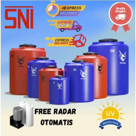 Jual Tanki air Tandon Air Penampungan air kapasitas 5000 liter Free ...