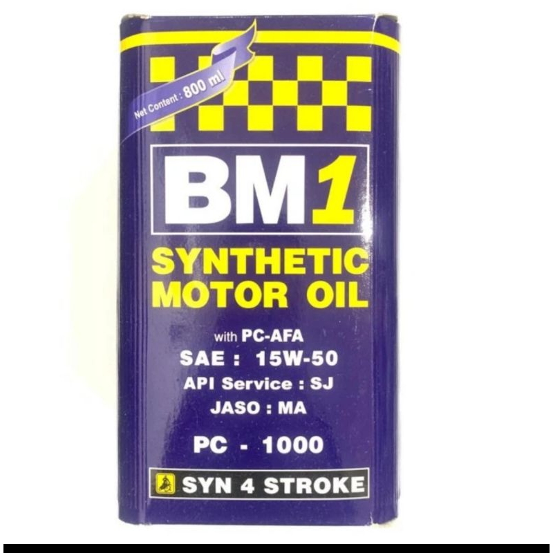 Jual OLI MOTOR BM1 4T SAE 15W-50 API SERVICE:SJ JASO MA | Shopee Indonesia