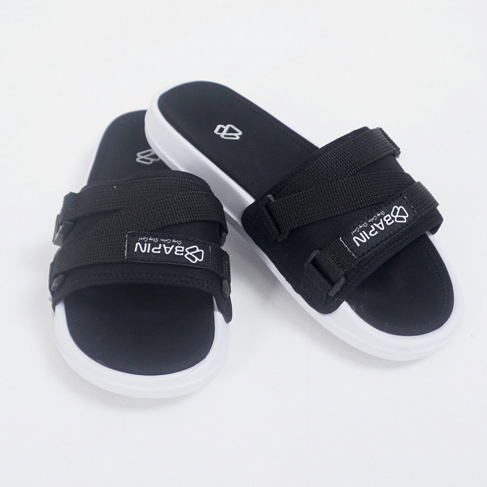 Jual BAPIN Slippers Sandal Black - Sandal Slide Pria | Shopee Indonesia