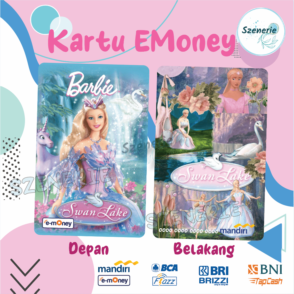Jual Emoney Barbie Girl Cute Custom Flazz gen 2 Kartu E-money Mandiri ...
