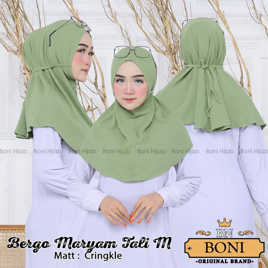 Jual BERGO MARIAM CRINKLE AIRFLOW M || HIJAB CRINKLE AIRFLOW INSTAN|| MARYAM CRINKLE NON PET ...