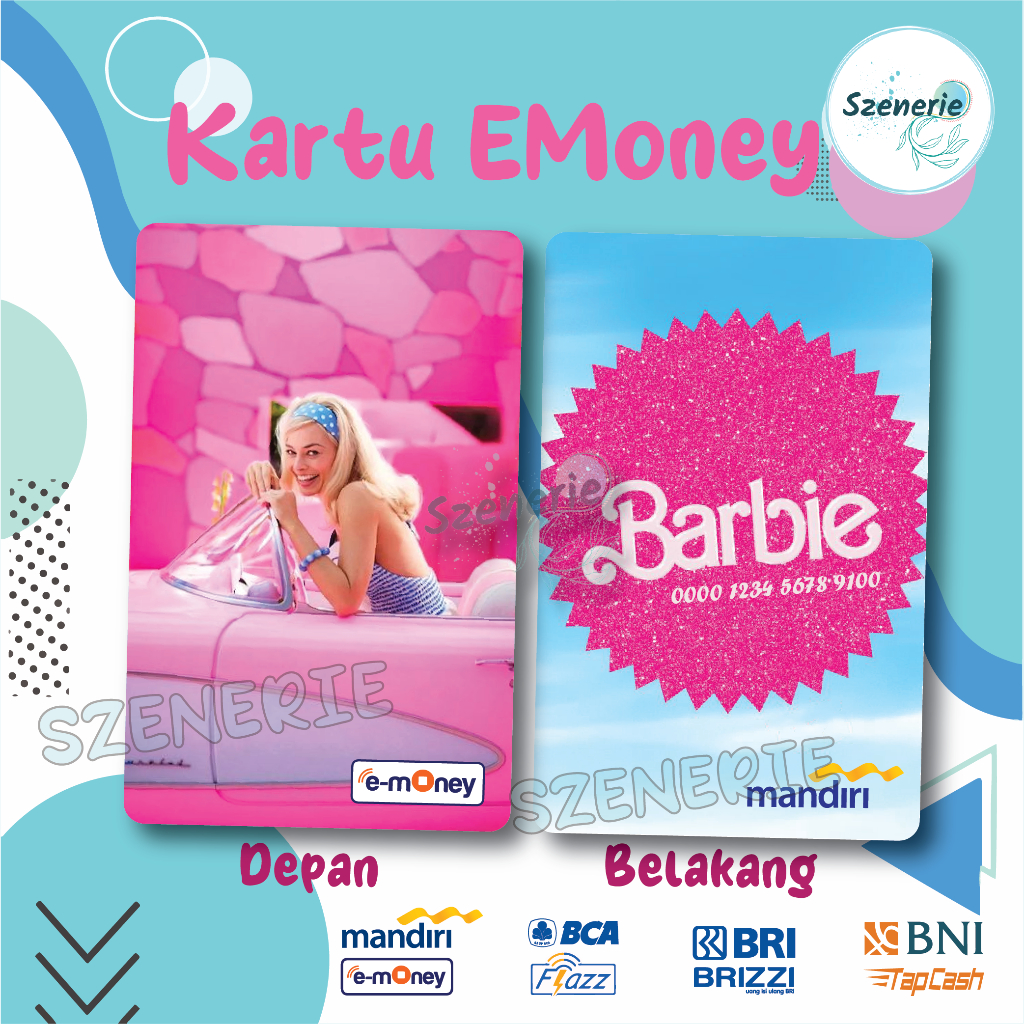 Jual Emoney Barbie Girl Cute Flazz gen 2 Kartu E-money Mandiri BCA Tapcash BNI Brizzi BRI NFC ...