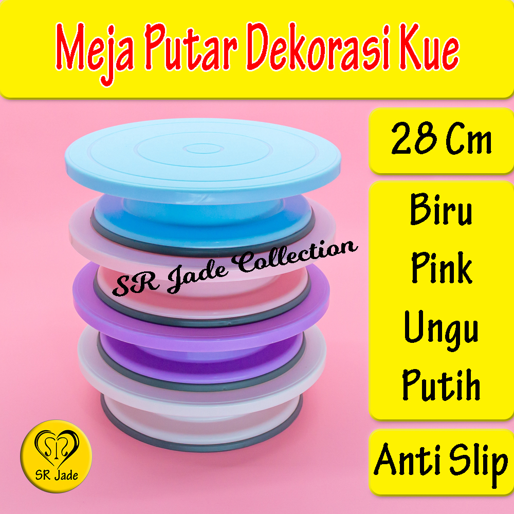 Jual Meja Putar Kue Meja Dekor Kue Cake Decorating Turntable 11in 28 cm ...