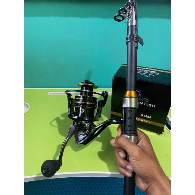 Jual Set Pancing Laut Joran 360 CM dan Reel Pancing 7000 | Shopee Indonesia