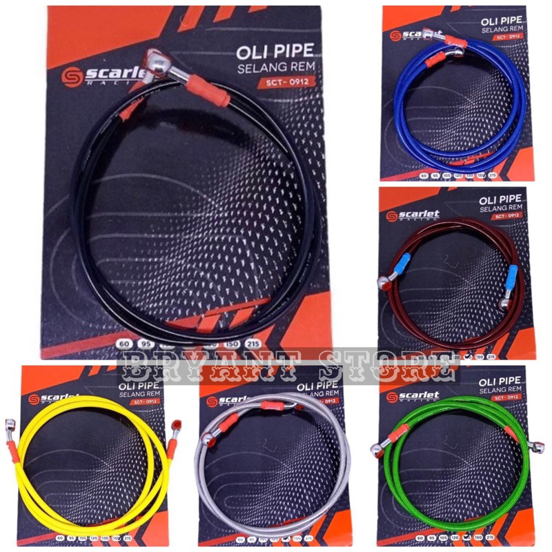 Jual selang rem disc SCARLET selang rem variasi ukuran 60 95 105 120 ...