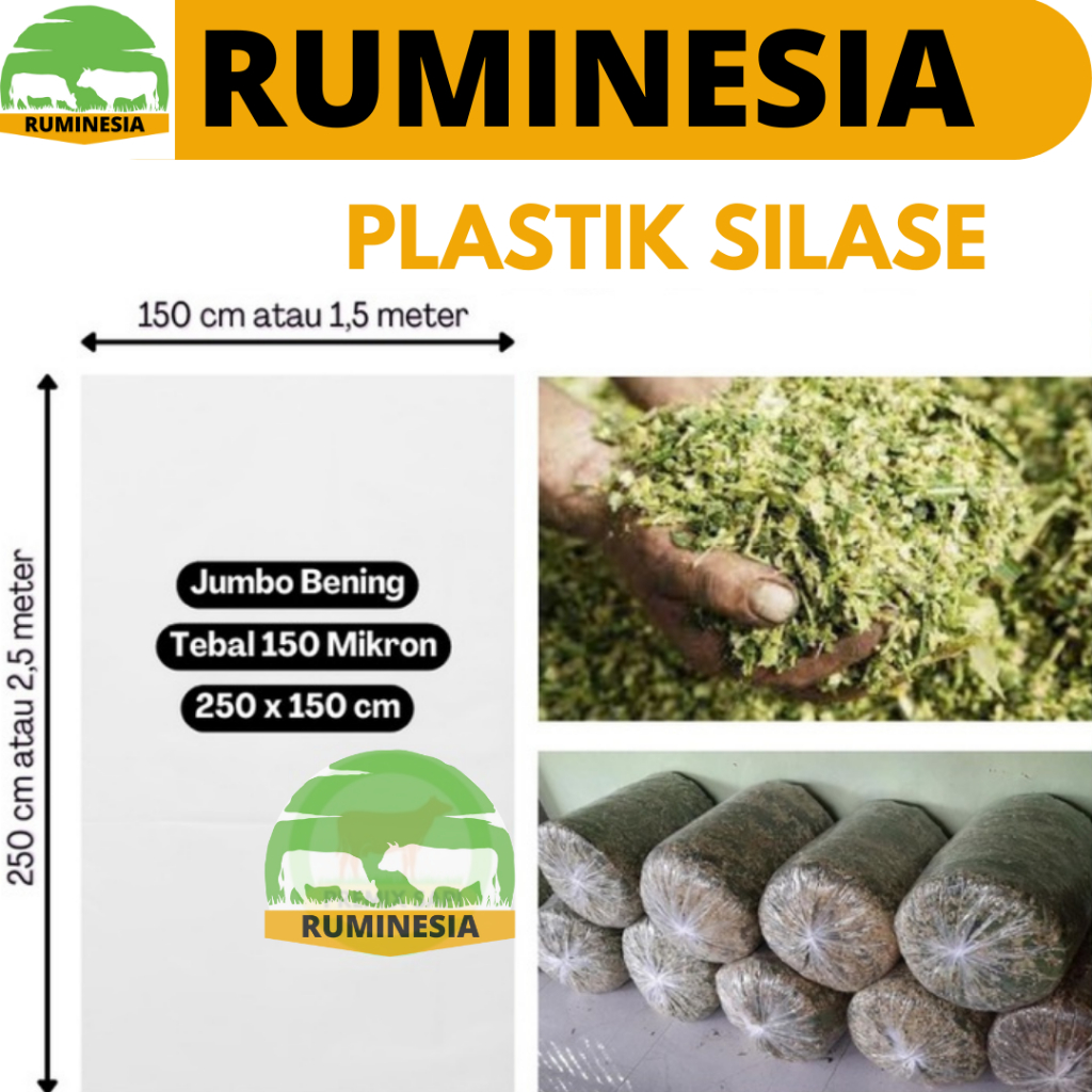 Jual PLASTIK SILASE 100 120 150 MIKRON 1 KG - Kantong Silase Pakan ...