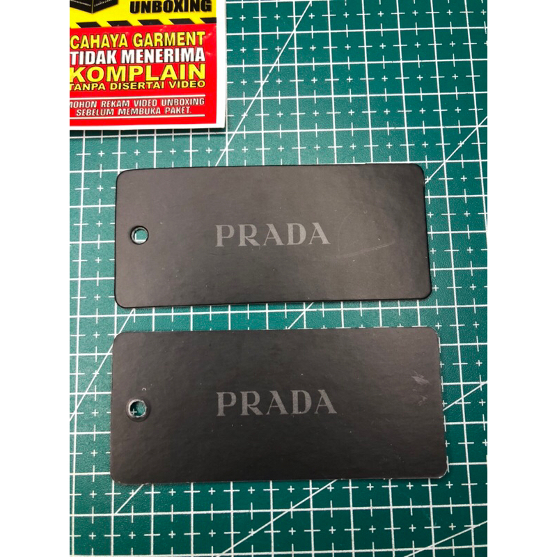Jual PRADA TAG SUPER PREMIUM CO 1X DI KIRIM 600PCS | Shopee Indonesia