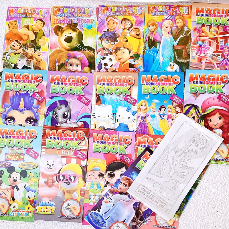 Jual DL524S MAINAN JADUL MAGIC BOOK / BUKU AJAIB GOSOK KOIN MUNCUL ...
