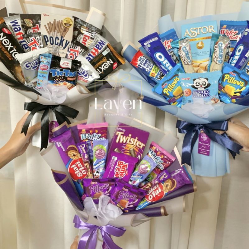 Jual Buket Snack Ready / Buket Snack / Snack Bouquet / Buket Snack ...