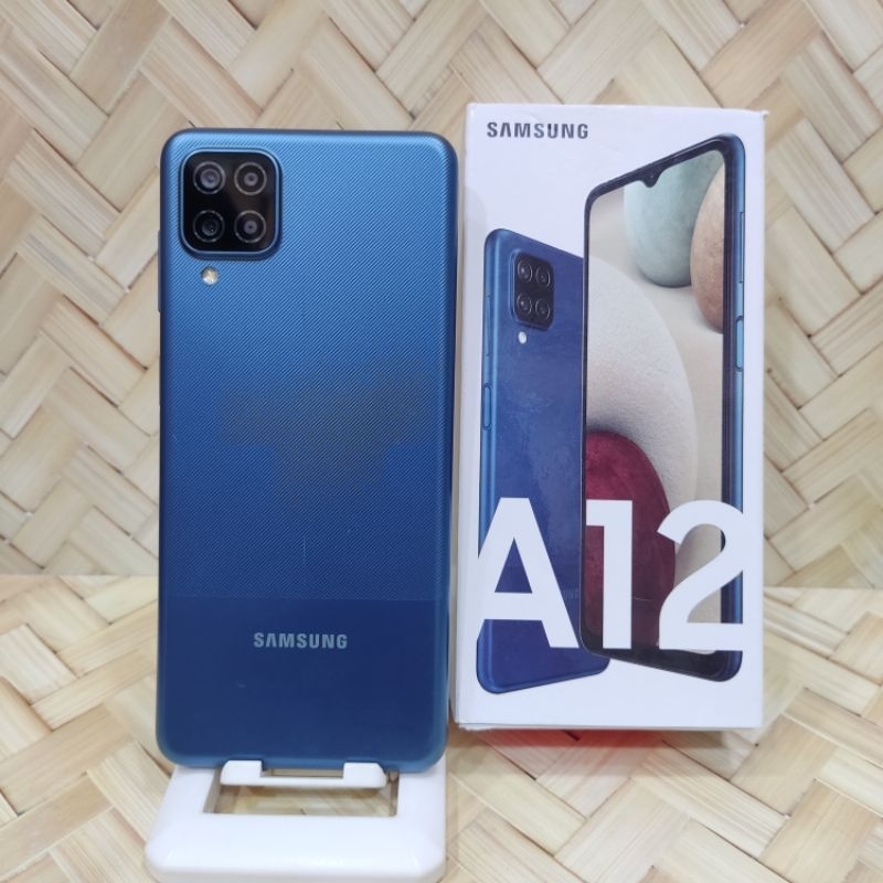 Jual Samsung A12 6/128GB 4/128GB Handphone Second Seken Bekas Fullset ...