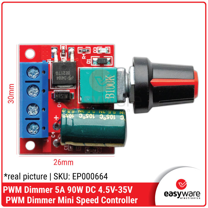 Jual Dimmer DC 4.5-35V 90W 5A PWM DC Motor Speed Controller Control Regulator Module | Shopee ...