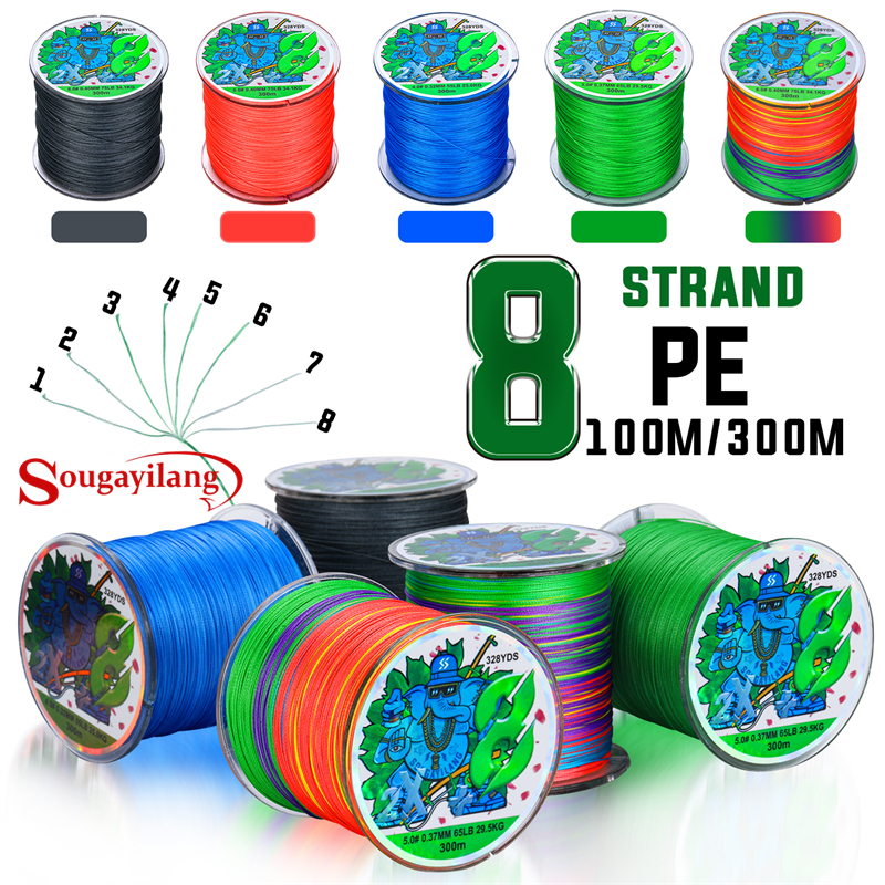Jual Sougayilang PE X8 Senar Pancing 300m Tali Pancing Line Senar ...