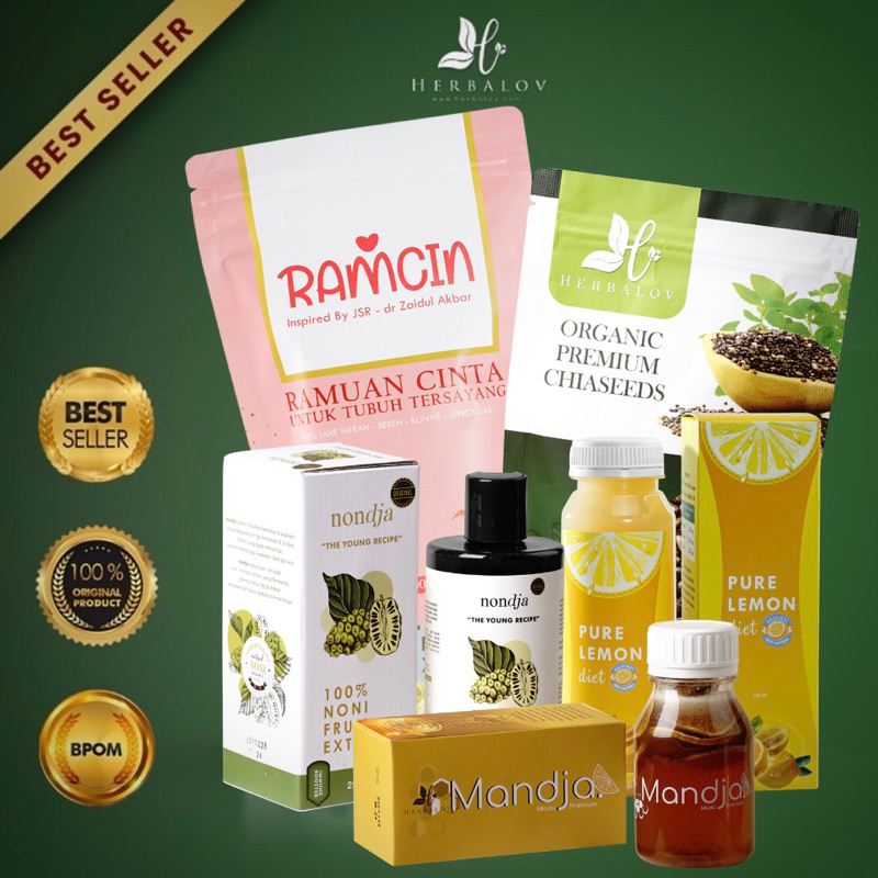Jual HERBALOV PAKET DIET CANTIK PENURUN BERAT BADAN PROMIL RAMUAN JSR ...