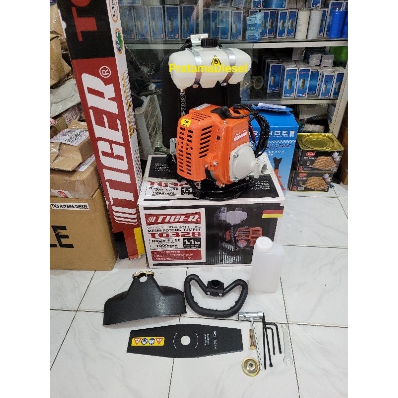 Jual Mesin potong rumput 2 tak328/Brush cutter TIGER 328 | Shopee Indonesia