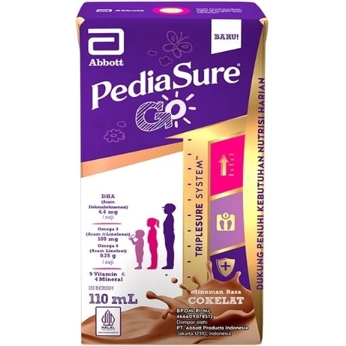 Jual Pediasure Go UHT 110 ML Cokelat - Pediasure Tetra Single Pack (1-10 Tahun) Nutrisi ...