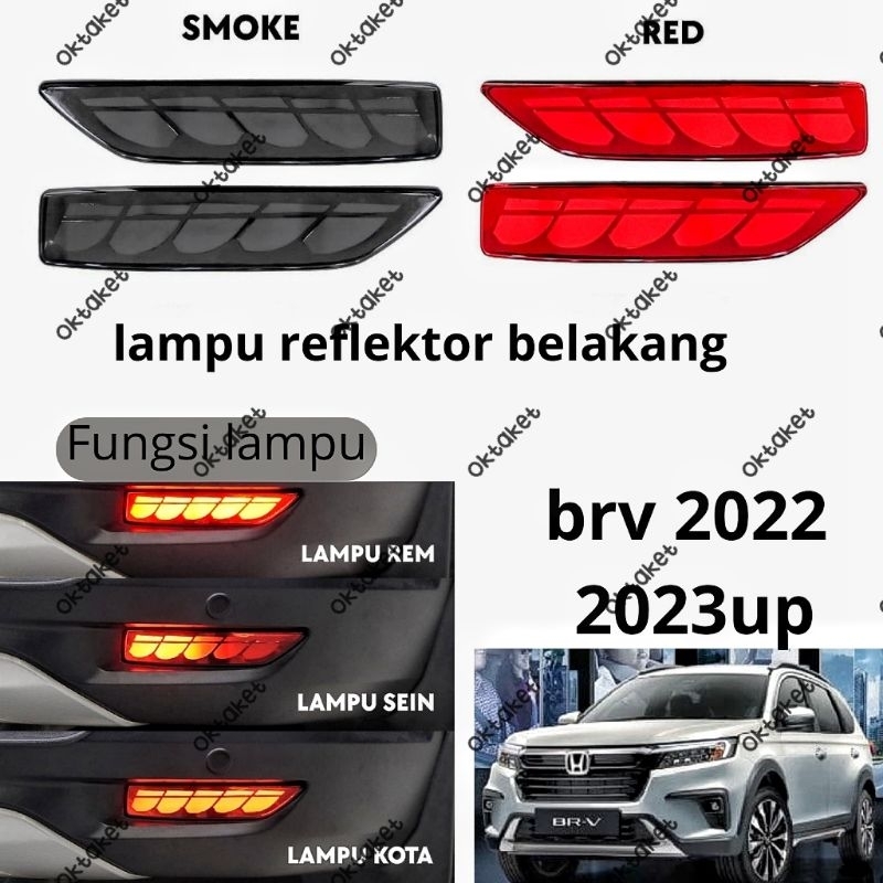 Jual lampu reflektor belakang Honda BRV 2022 2023 2024 Model Smoke ...