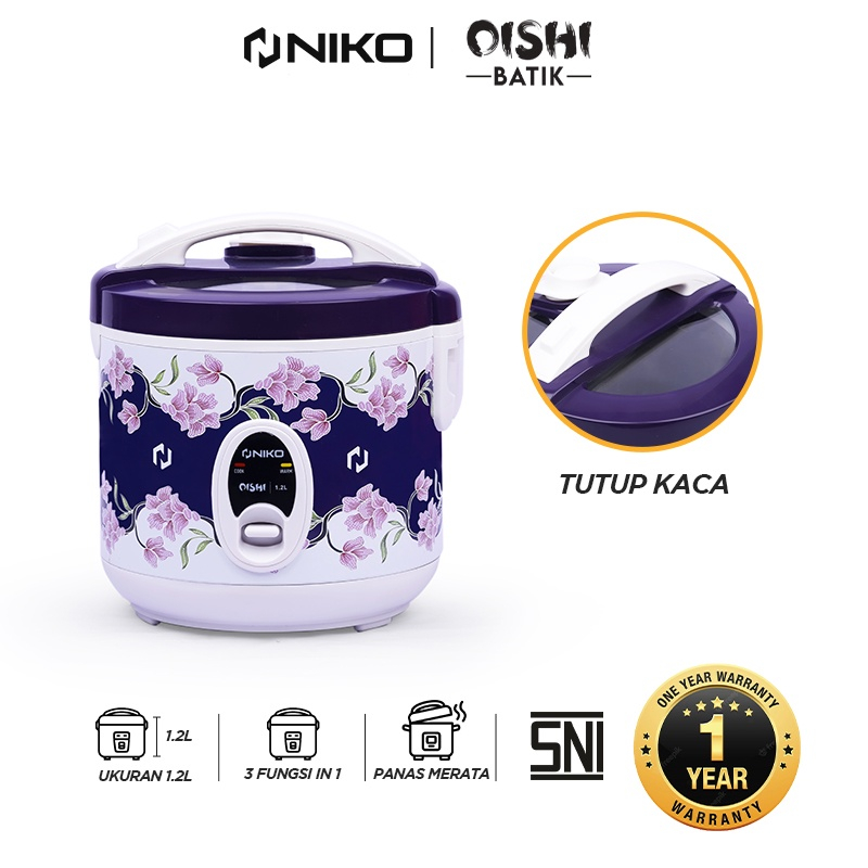 Jual Niko Rice Cooker Tutup Kaca Oishi Landmark Batik Amazon / Magic ...