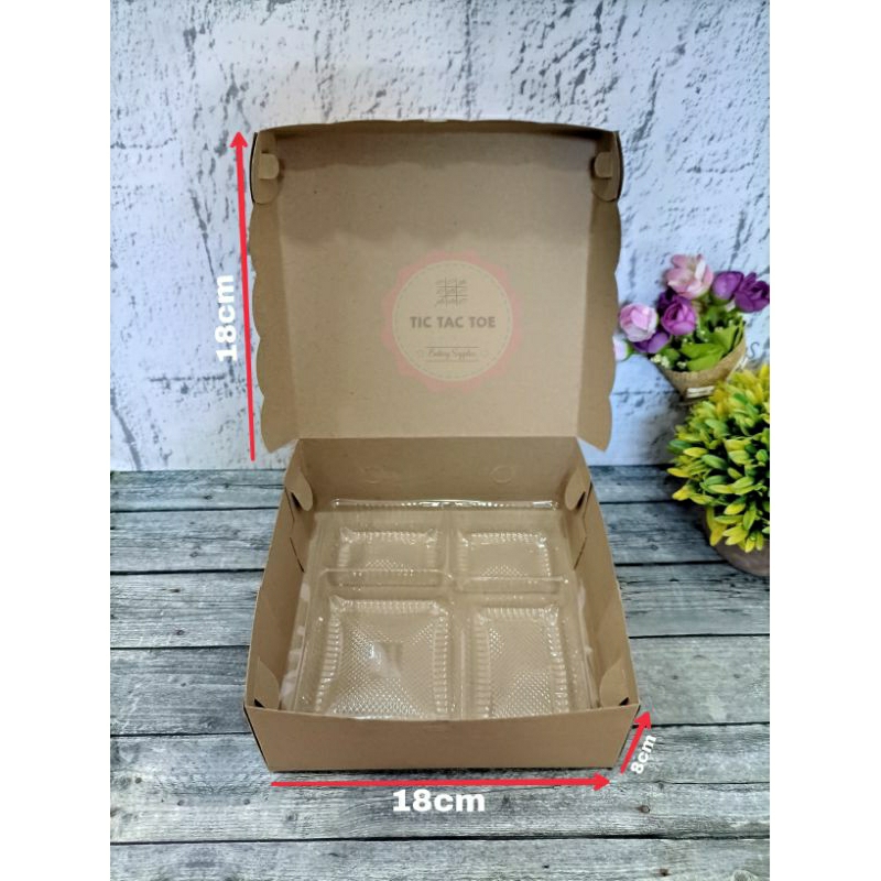 Jual Box Nasi R8 B-Kraft 310 SPR / Kardus Nasi Mika 4 / Box Nasi Mika Sekat / Dus Nasi | Shopee ...