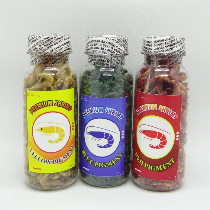 Jual Udang Kering Premium Plus pigmen CAROPHYLL RED YELLOW BLUE untuk ...