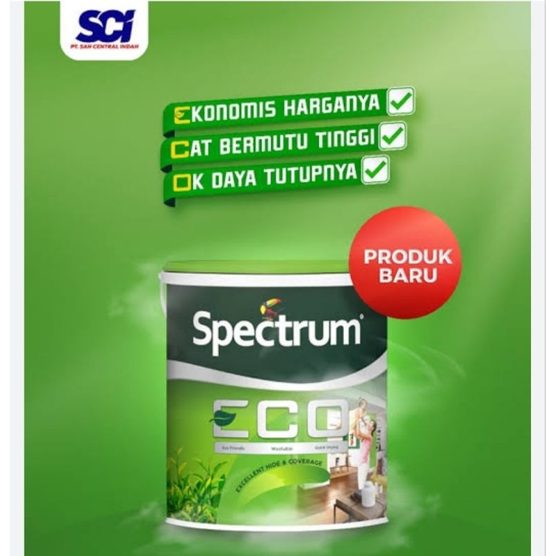 Jual cat tembok spectrum eco 5 kg | Shopee Indonesia