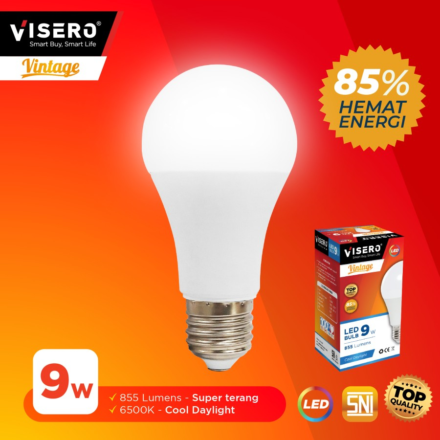 Jual Led Bulb Visero Vintage 9 Watt | Shopee Indonesia