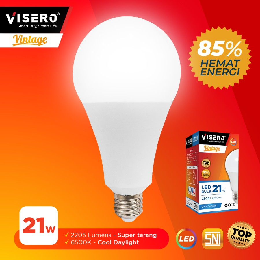 Jual Led Bulb Visero Vintage 21 Watt | Shopee Indonesia