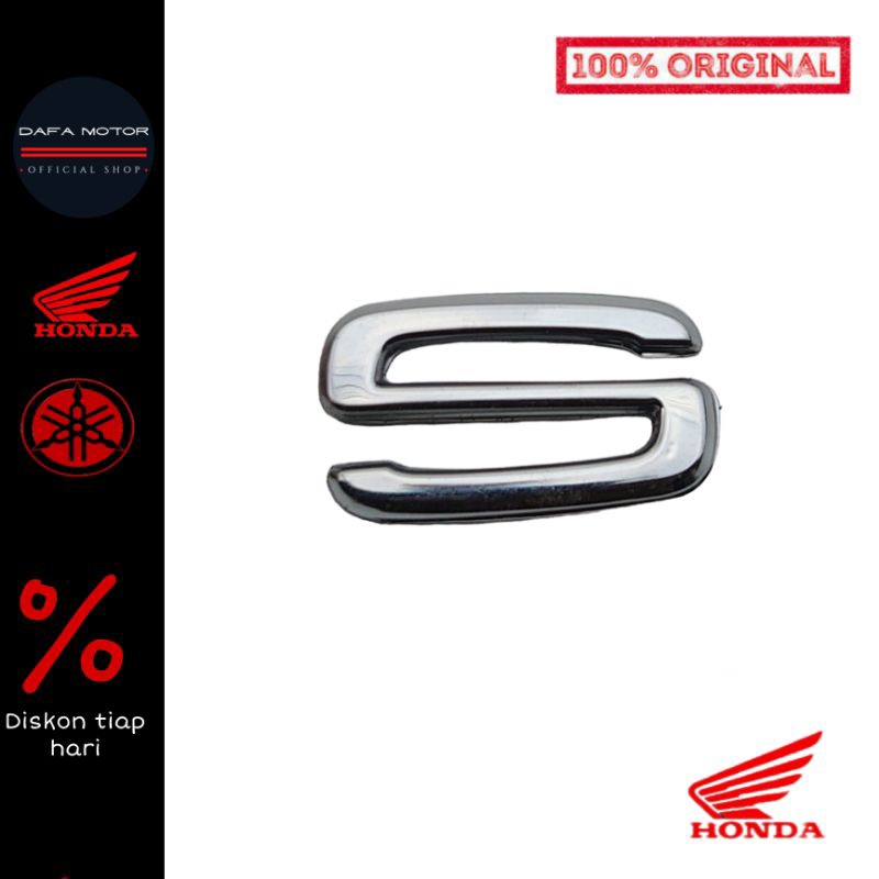 Jual Emblem scoopy HURUF (S) CHROME original emblem honda scoopy 2021 ...
