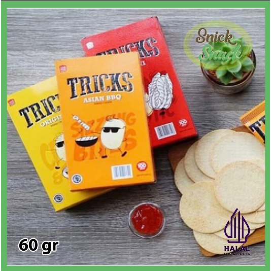 Jual Tricks Potato Crisps 60 gr Biskuit Kentang Rasa Original Kimchi ...